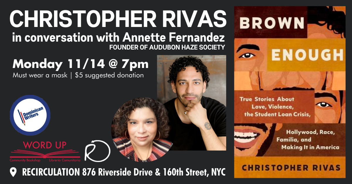 Reading: "Brown Enough" by Christopher Rivas with Annette Fernandez ...
